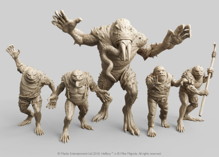 3D miniatures for Hellboy boardgame- Barruz Studio